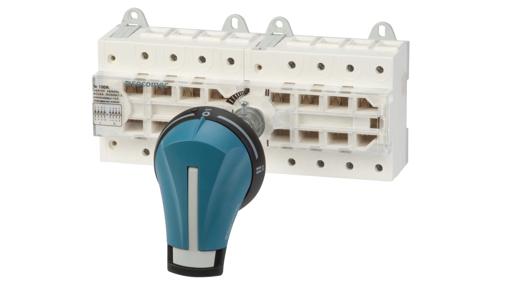 44403010 - SIRCO VM1 3P 100A F I-I+II-II Manual Transfer switch