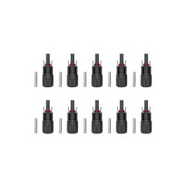 Pack of 10 MC4 EVO2 1500V 4-6mm Male Solar Connectors for PV Cable ...