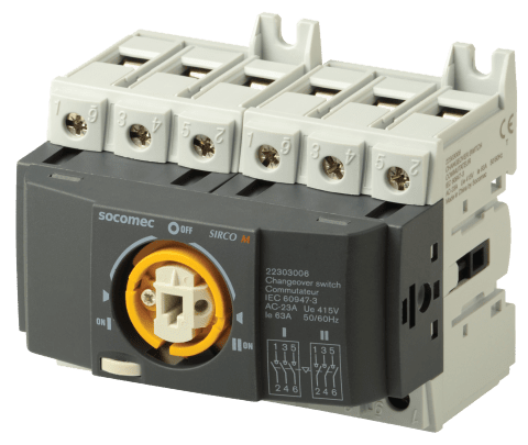 22303006 - SIRCO M2 I-0-II 3P 63A Manual Transfer switch